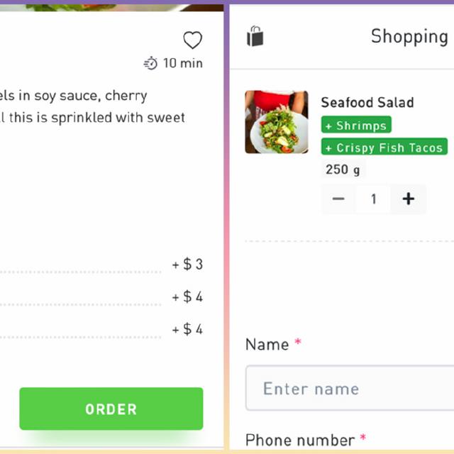 Modifying Dishes Using the "Addition" Function in the Digital Menu ...